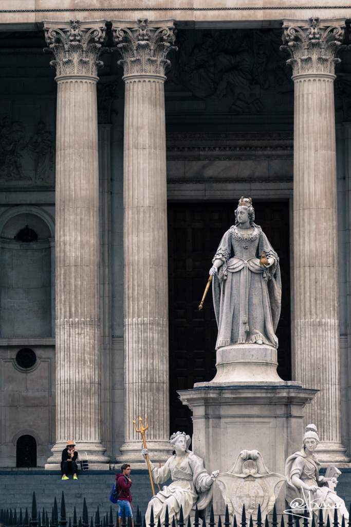 Estatua de la Reina Ana de Inglaterra, Catedral de San Pablo • Jordi Cano